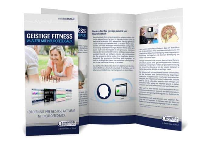 Flyer - Neurofeedback & mental fitness in old age | Mindfield Biosystems